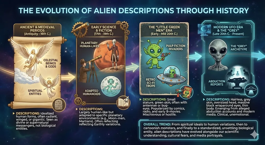 Alien Descriptions Infographic - The UAP News Center